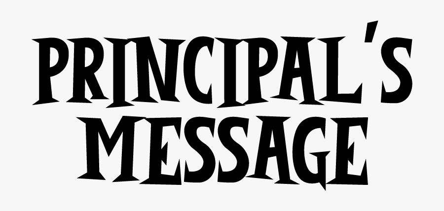Principals Message , Free Transparent Clipart - ClipartKey