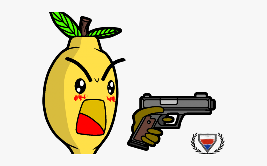 Lemon With A Gun , Free Transparent Clipart - ClipartKey