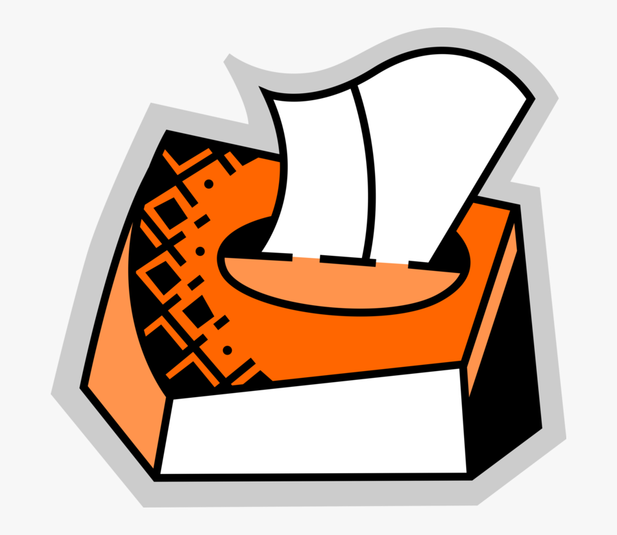 Vector Illustration Of Facial Tissue Kleenex Box , Free Transparent ...