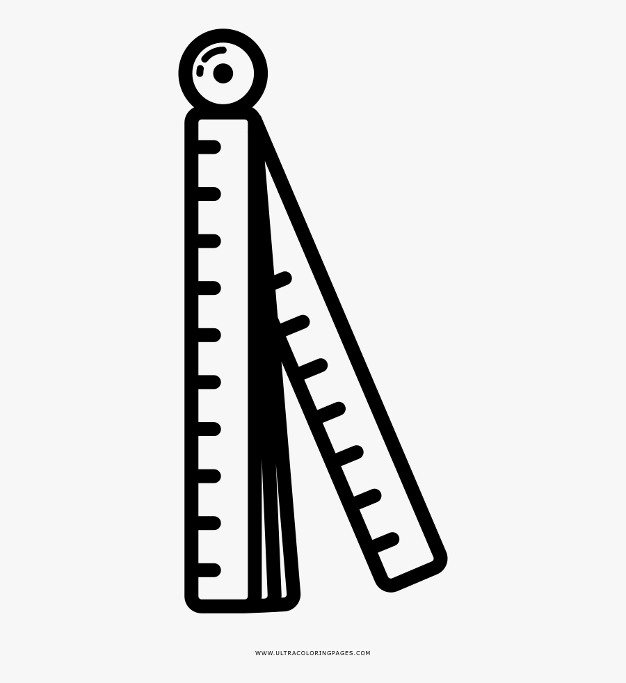 Clipart Ruler Coloring Page , Free Transparent Clipart - ClipartKey