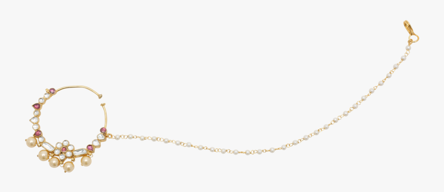 Katrina Nose Ring - Nose Ring Chain Transparent , Free Transparent ...