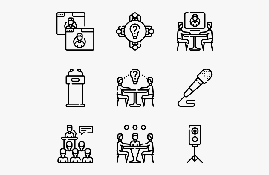 Conference - School Icon Vector Png , Free Transparent Clipart - ClipartKey