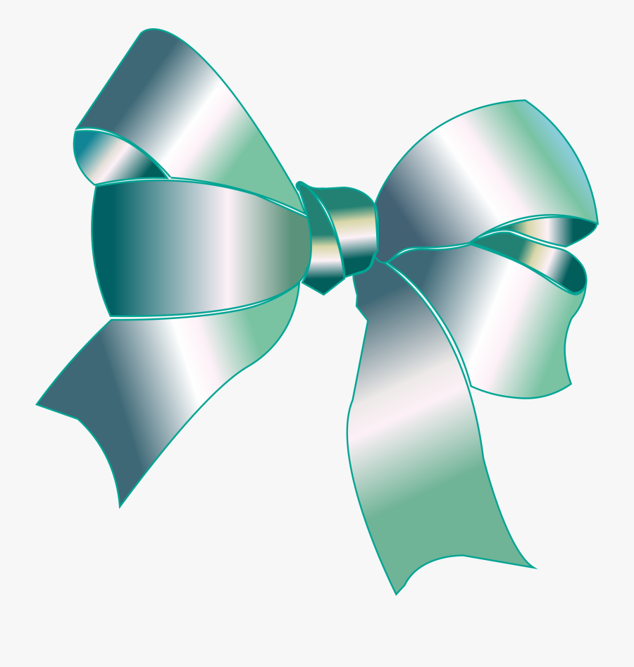 Shiny Reflective Silver Ribbon Clip Arts - Dark Blue Bow Transparent ...