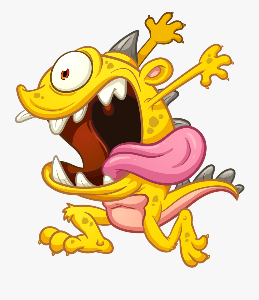 Cartoon Monster Running , Free Transparent Clipart - ClipartKey