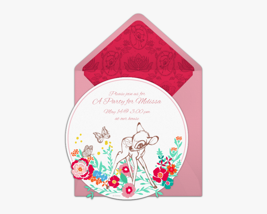 Clip Art Free Bambi Invitations Par - Invitation Bambi , Free ...