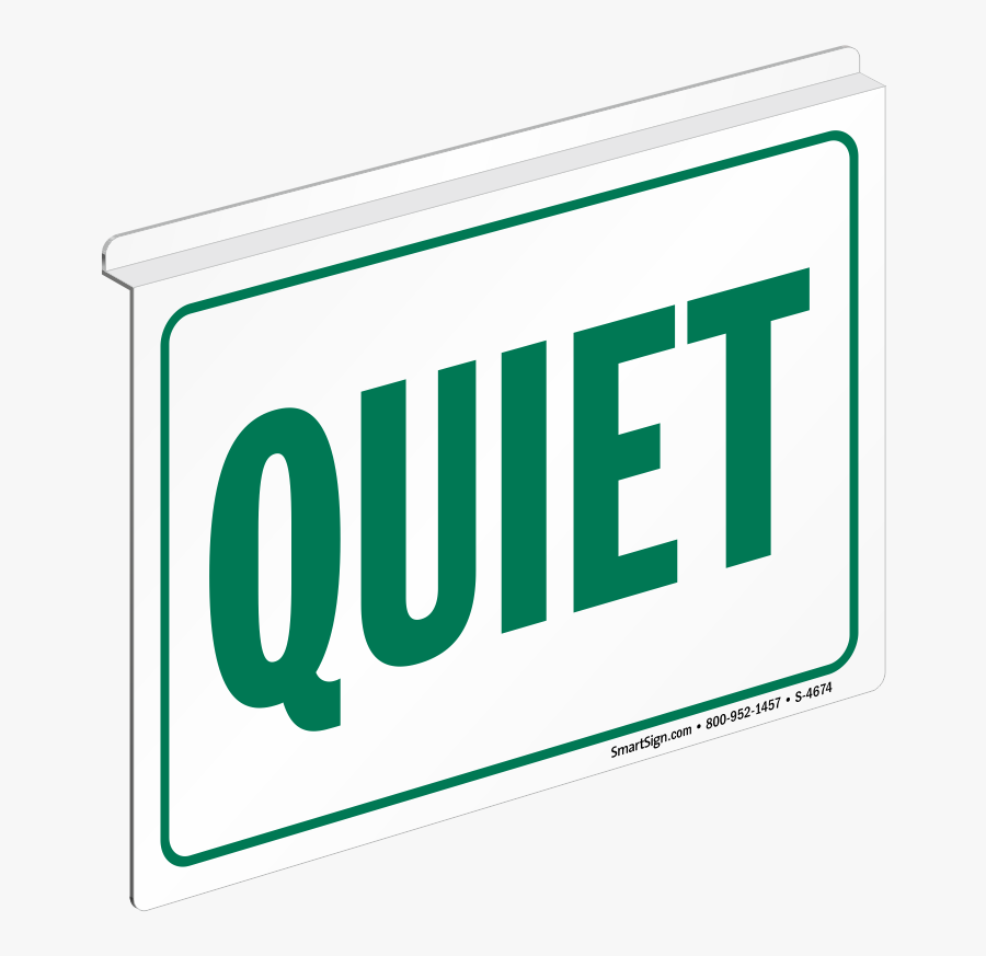 Quiet Sign , Free Transparent Clipart - ClipartKey