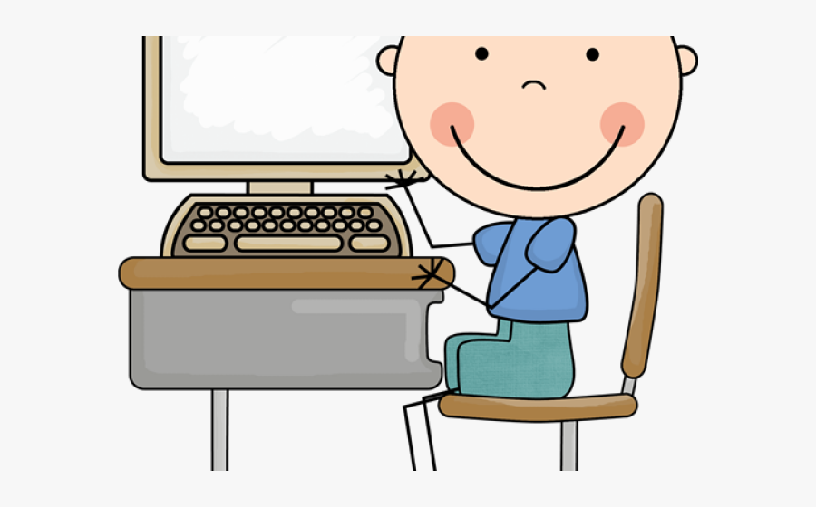 Overview Clipart Computer User - Kid Computer Clipart , Free ...