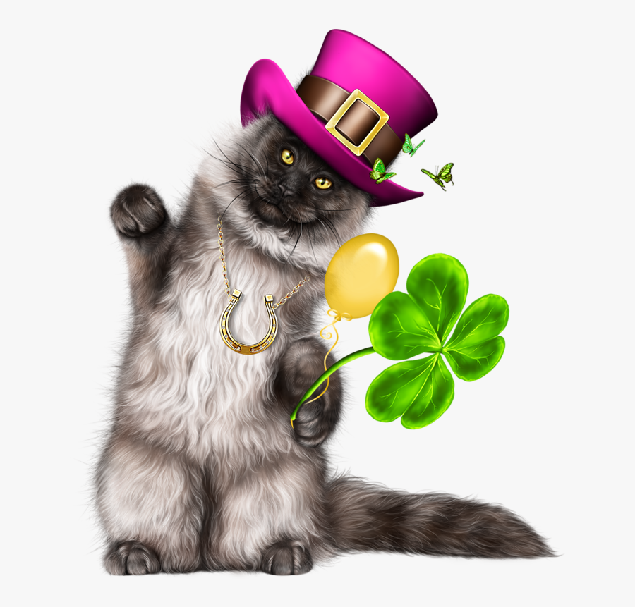 Leprechaun Cat , Free Transparent Clipart - ClipartKey
