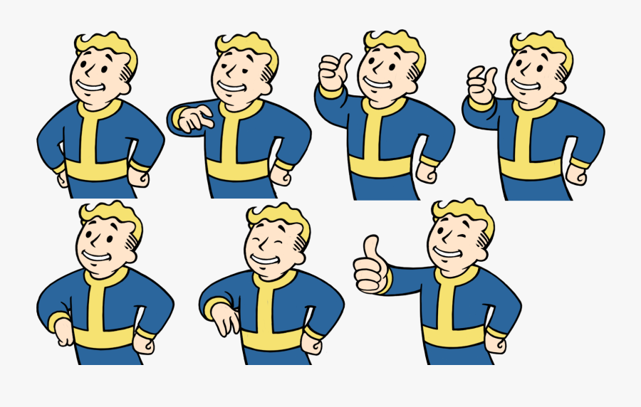 Transparent Vault Clipart - Fallout Vault Boy Animation , Free ...