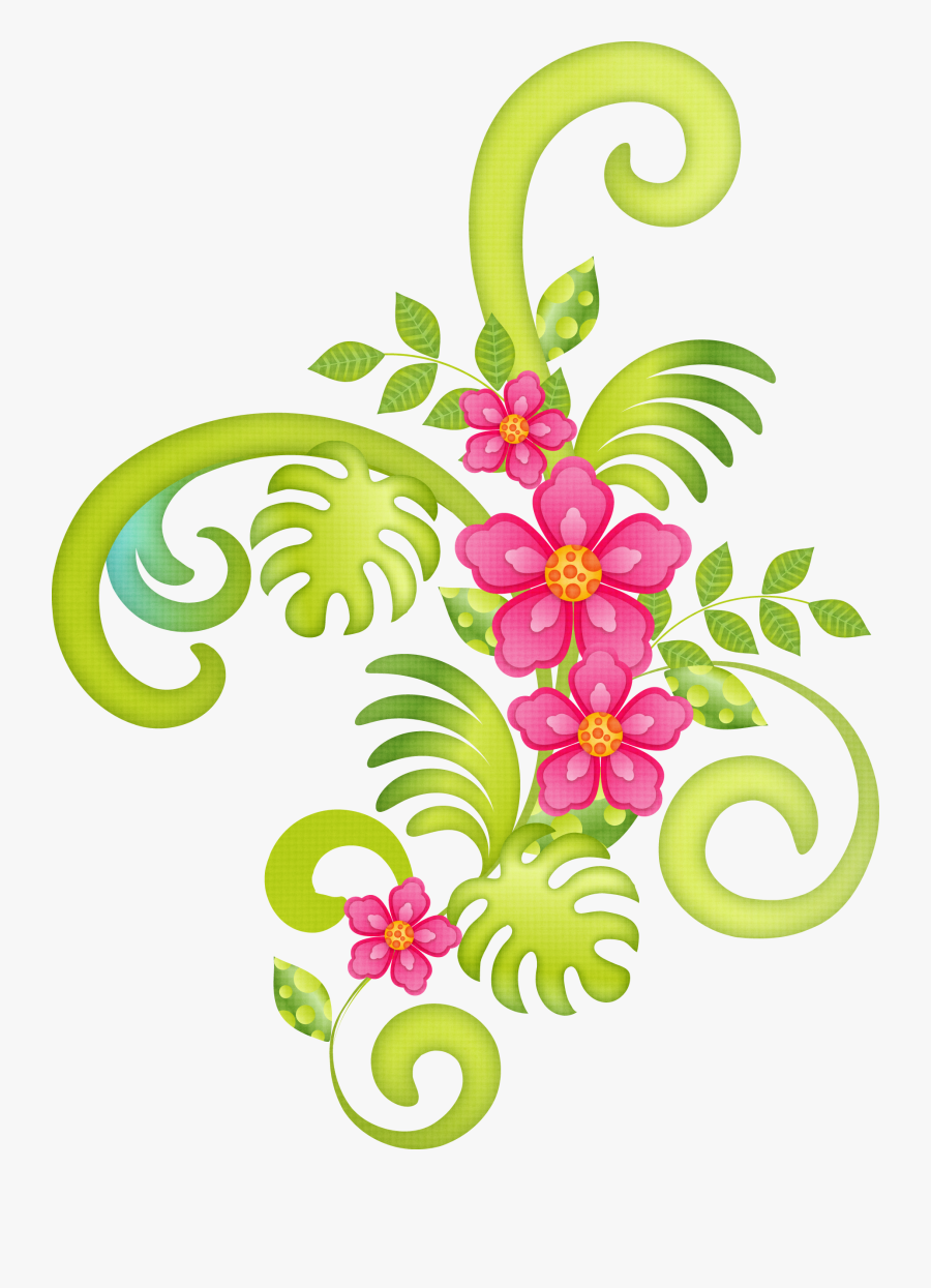Moana Clipart Corner Border - Clipart De Fiesta Hawaiana , Free ...