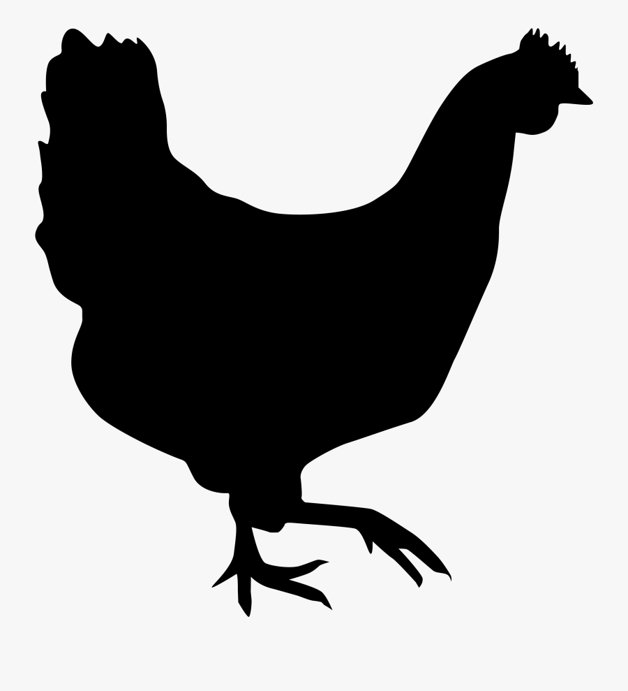 Clip Art Chicken Library Huge - Fat Chicken Silhouette , Free ...