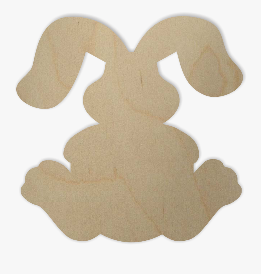 Easter Wood Cutout - Floppy Ear Bunny Silhouette , Free Transparent ...