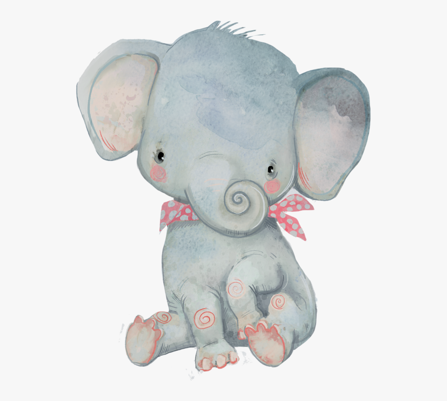 Elephant Clipart Watercolor - Watercolor Baby Elephant , Free ...