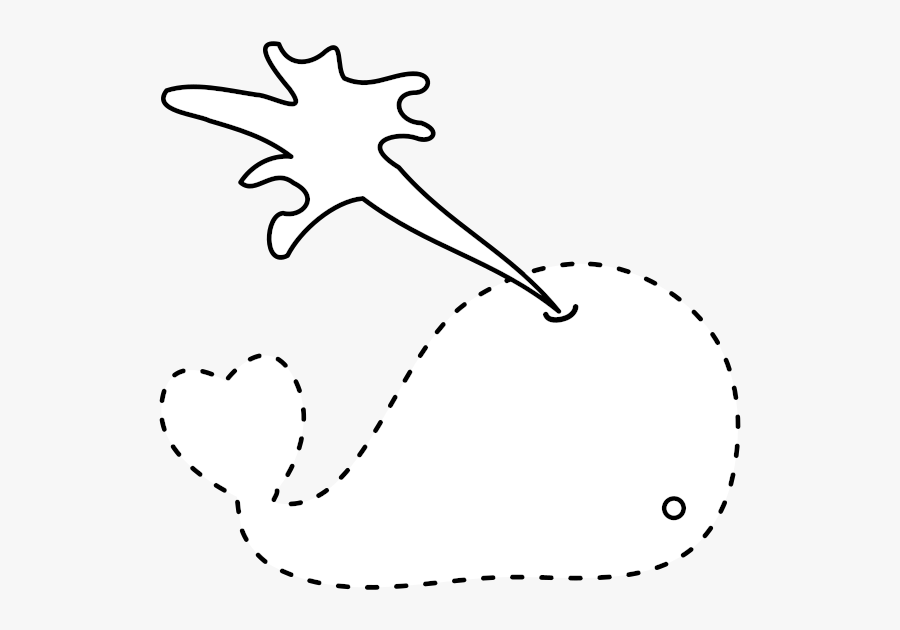 Trace And Color The Whale - Whale Image For Tracing , Free Transparent ...