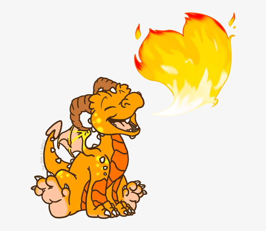 Loveable Sunset Dragon - Cartoon , Free Transparent Clipart - ClipartKey