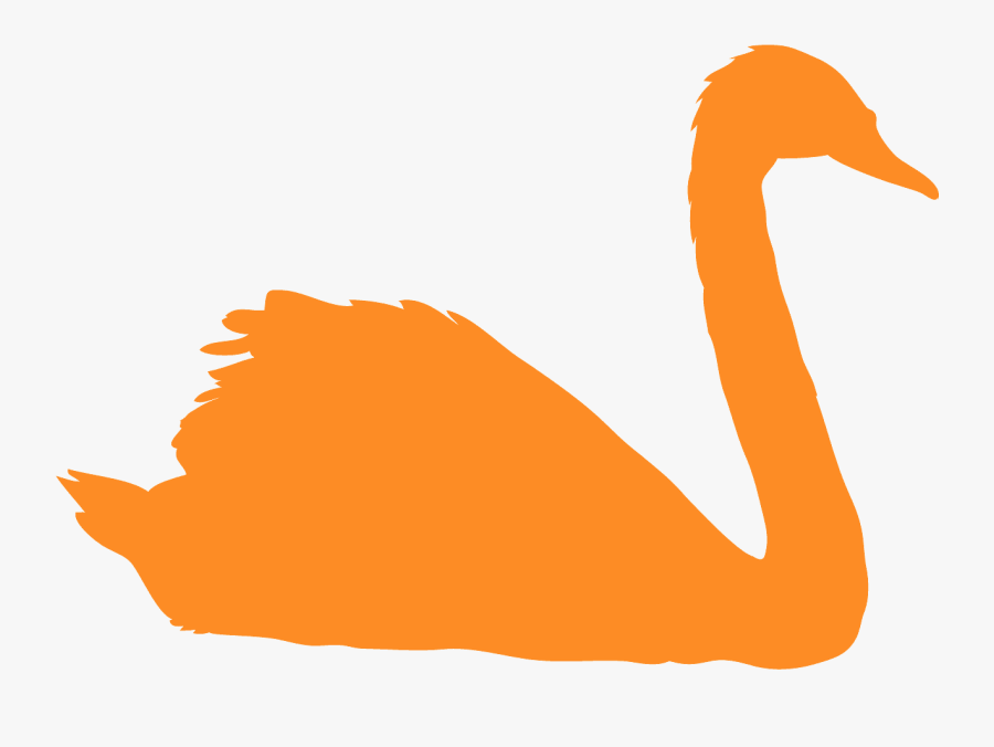 Yellow Swan Silhouette , Free Transparent Clipart - ClipartKey
