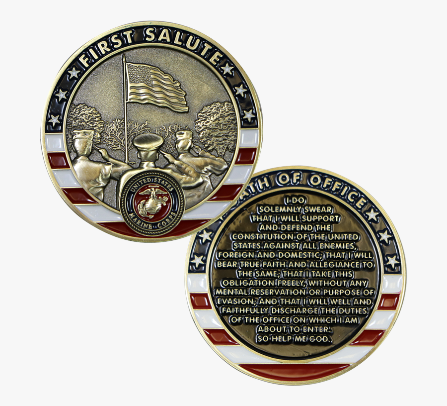 Oath Of Enlistment Navy Coin - Air Force First Salute Challenge Coin ...