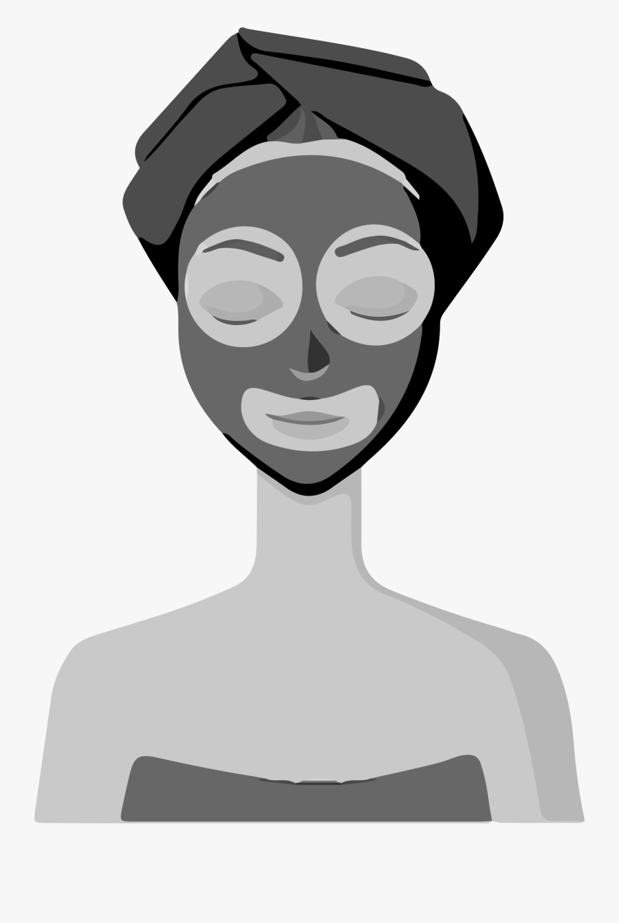 Black And White Skin Cartoon Face , Free Transparent Clipart - ClipartKey