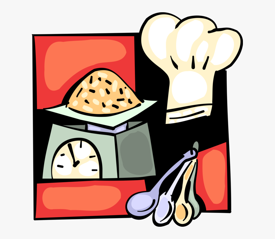 Vector Illustration Of Kitchen Food Scale With Chef - Food Measuring ...