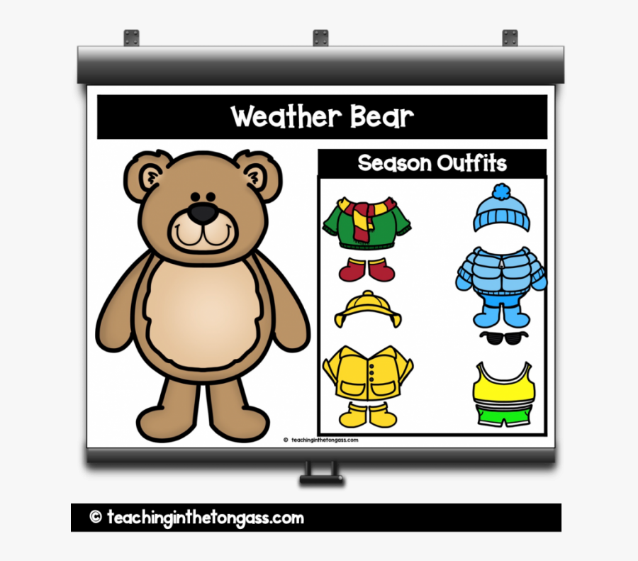Digital Weather Bear - Cartoon , Free Transparent Clipart - ClipartKey