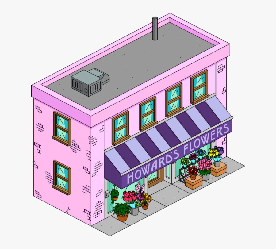 Clipart Hospital Store Building - Springfield Simpsons Shops , Free ...