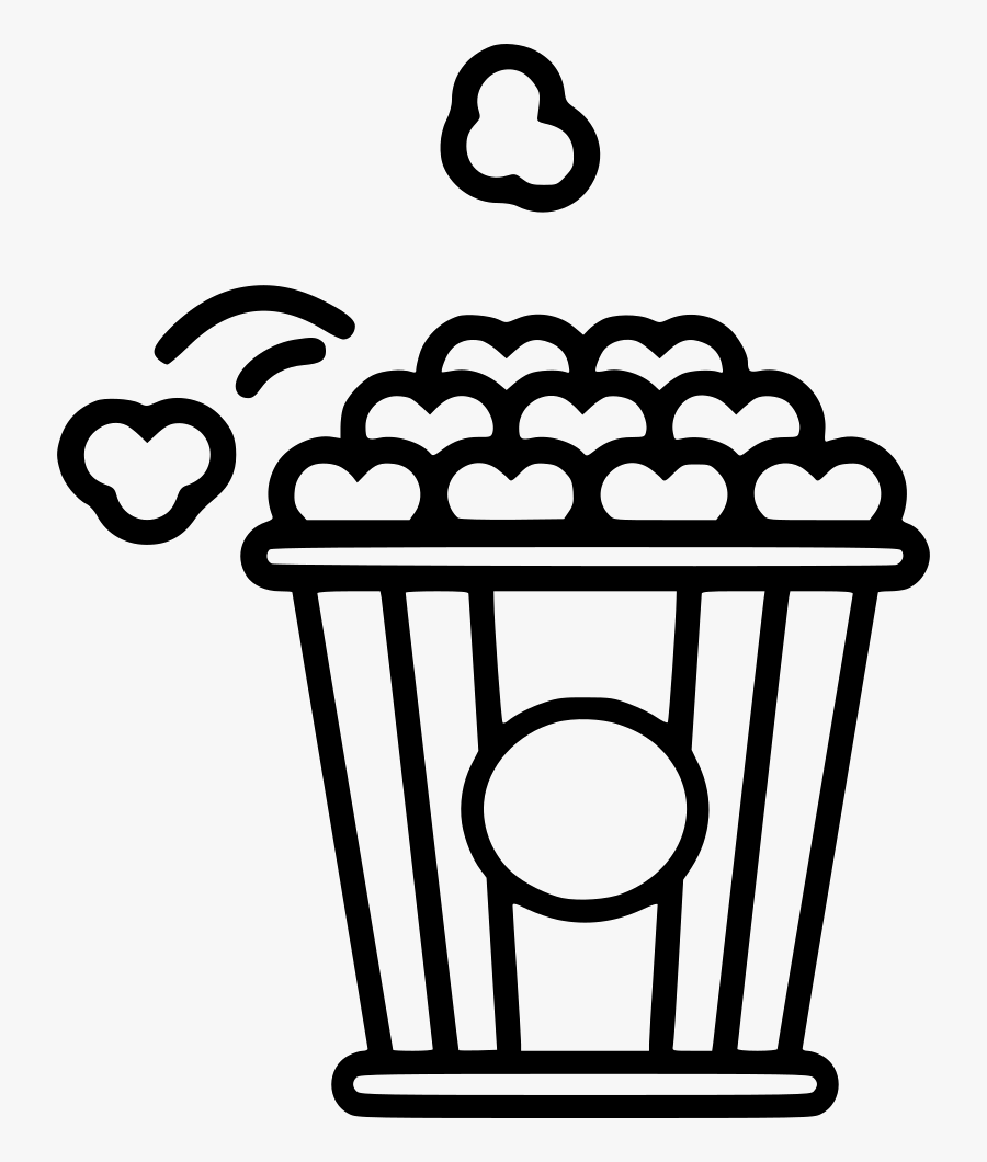 Popcorn Icon Png Black , Free Transparent Clipart - ClipartKey