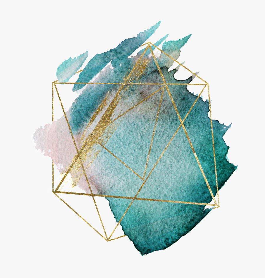 Simple Creative Watercolor Decorative - Watercolor Triangle Png , Free ...