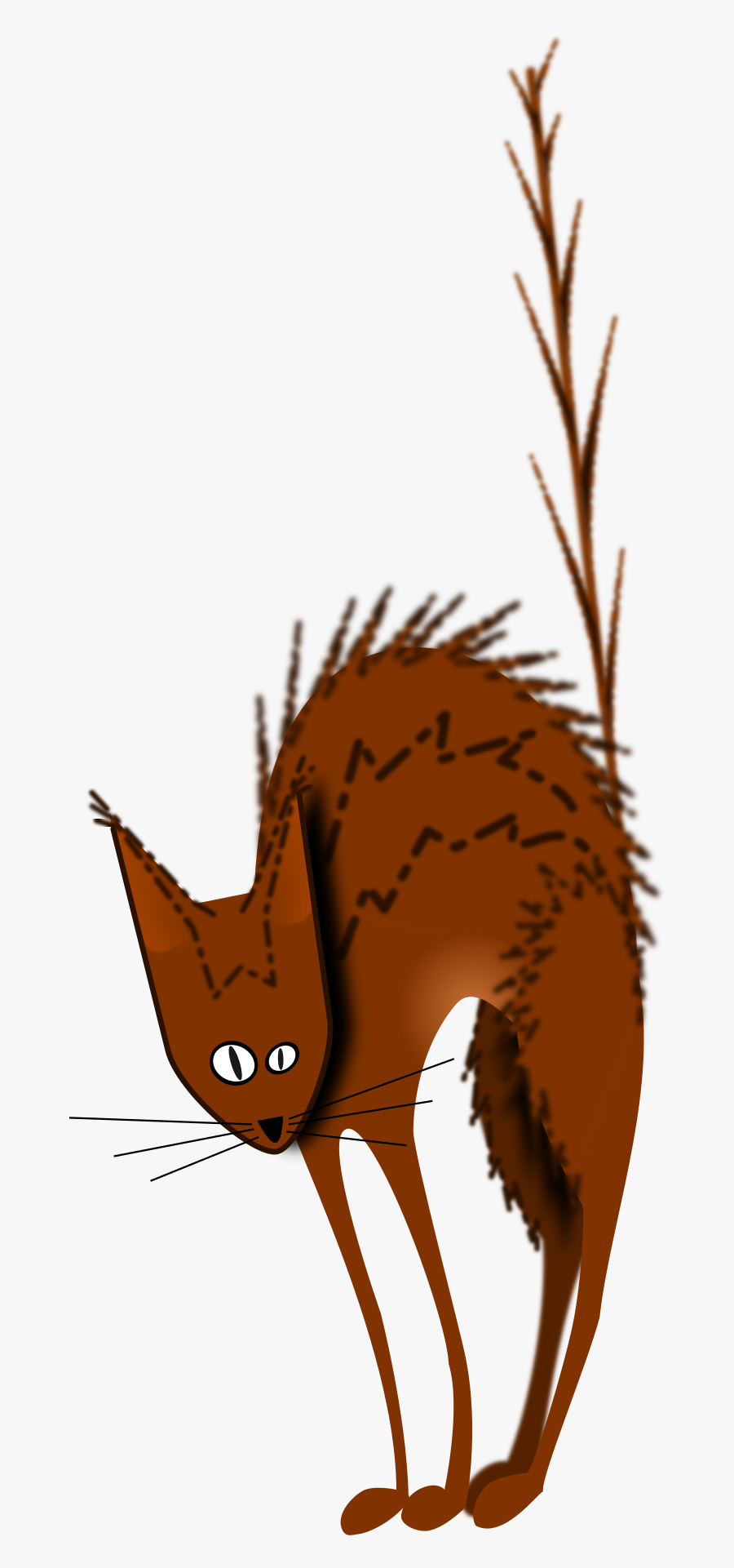 Scared Cat Cliparts - Scared Cat Clipart Transparent Background , Free ...