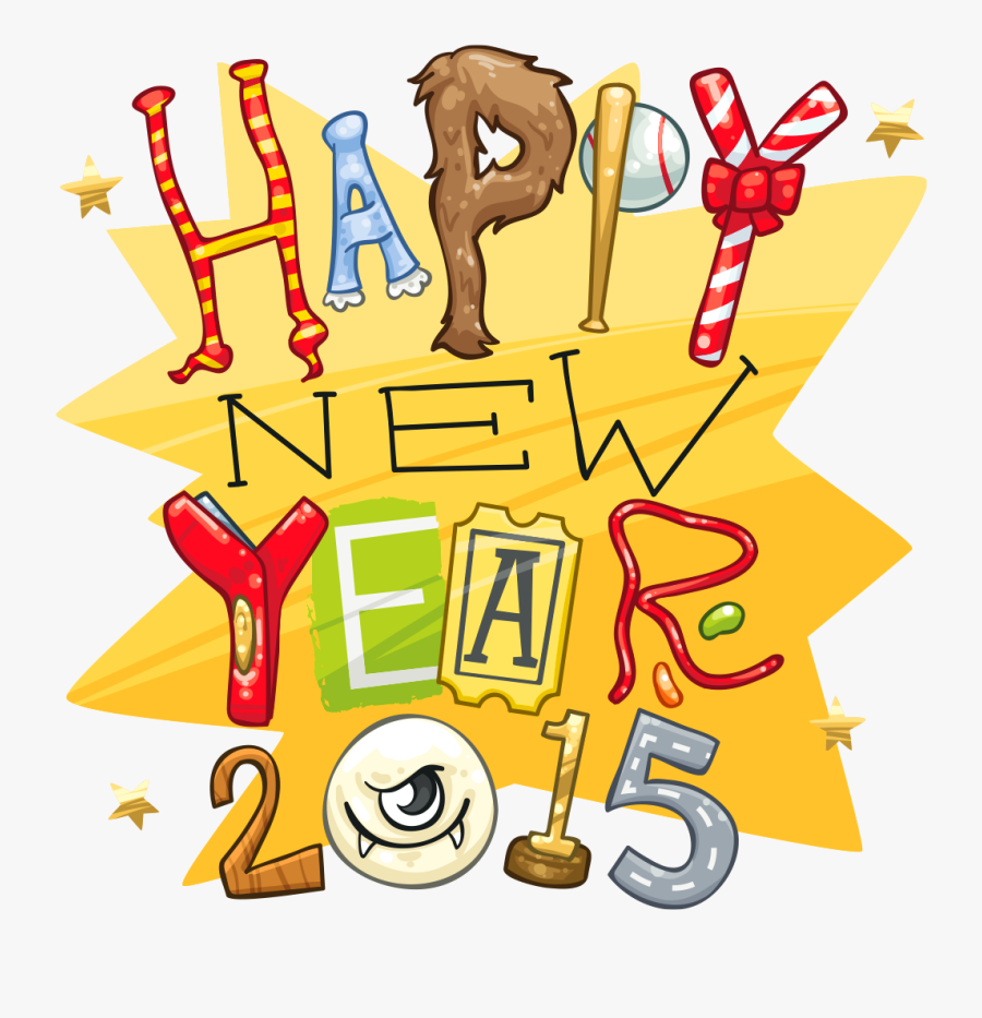 Happy New Year 2015 Clip Art , Free Transparent Clipart - ClipartKey