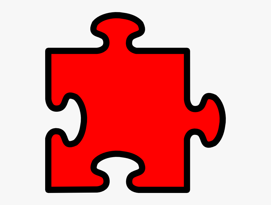 Autism Vector Jigsaw - Autism Puzzle Piece Red , Free Transparent ...