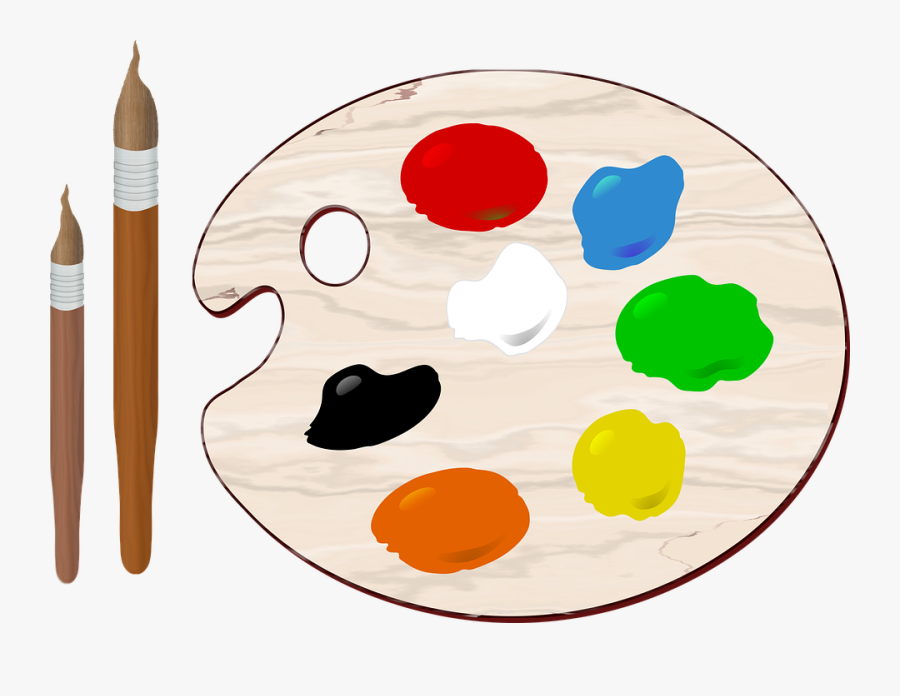 Palette Painting Color Clip Art - Paint Palette Clip Art Png , Free ...