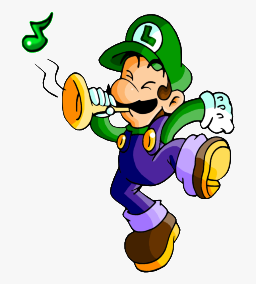Mario Playing Trumpet Clipart , Png Download - Mario Trumpet , Free ...