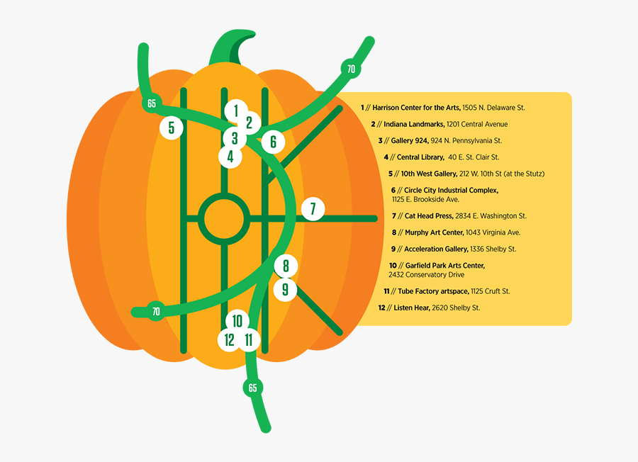 October First Friday Map" Class="img Responsive Owl - Circle , Free ...