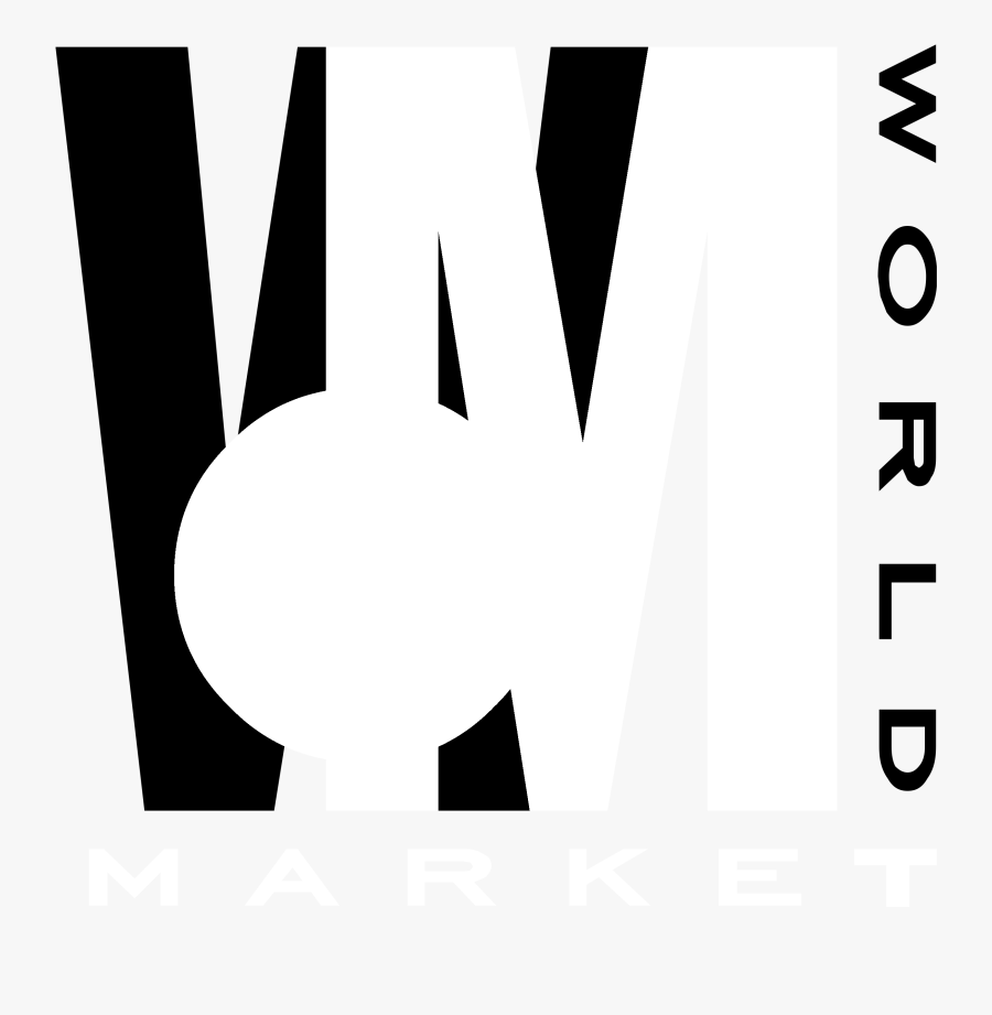 World Market Logo Black And White Clipart , Png Download , Free ...