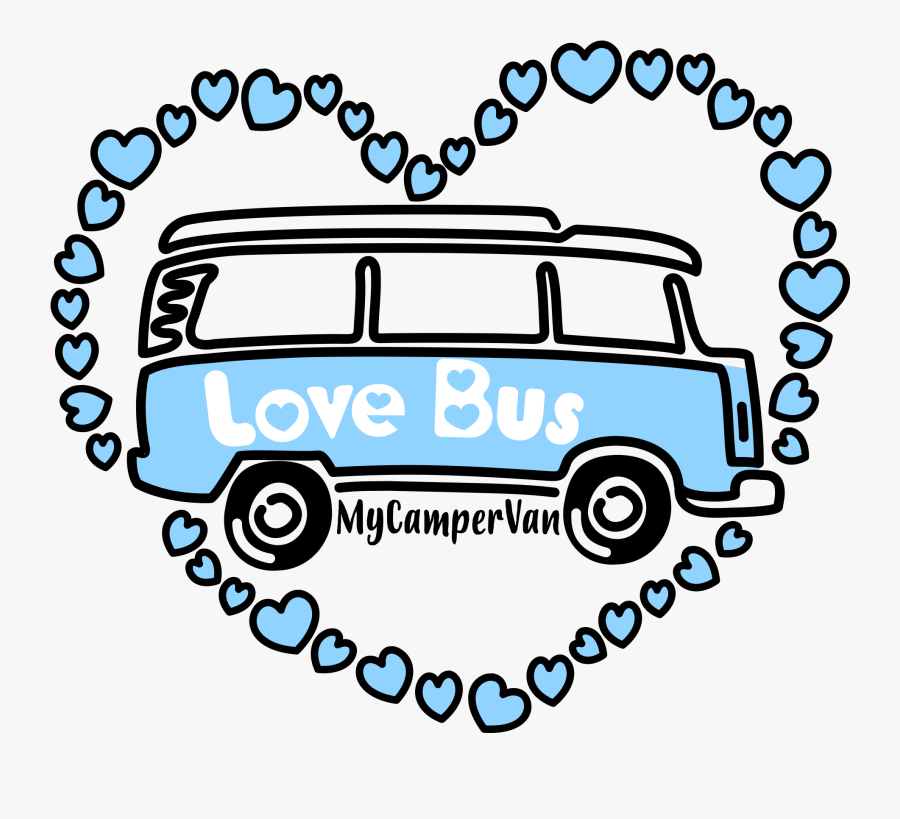 Bay Window Love Bus - Love Bus , Free Transparent Clipart - ClipartKey