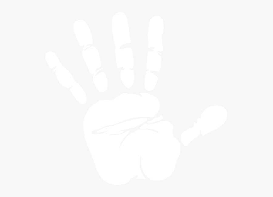 Hand Print White , Free Transparent Clipart - ClipartKey