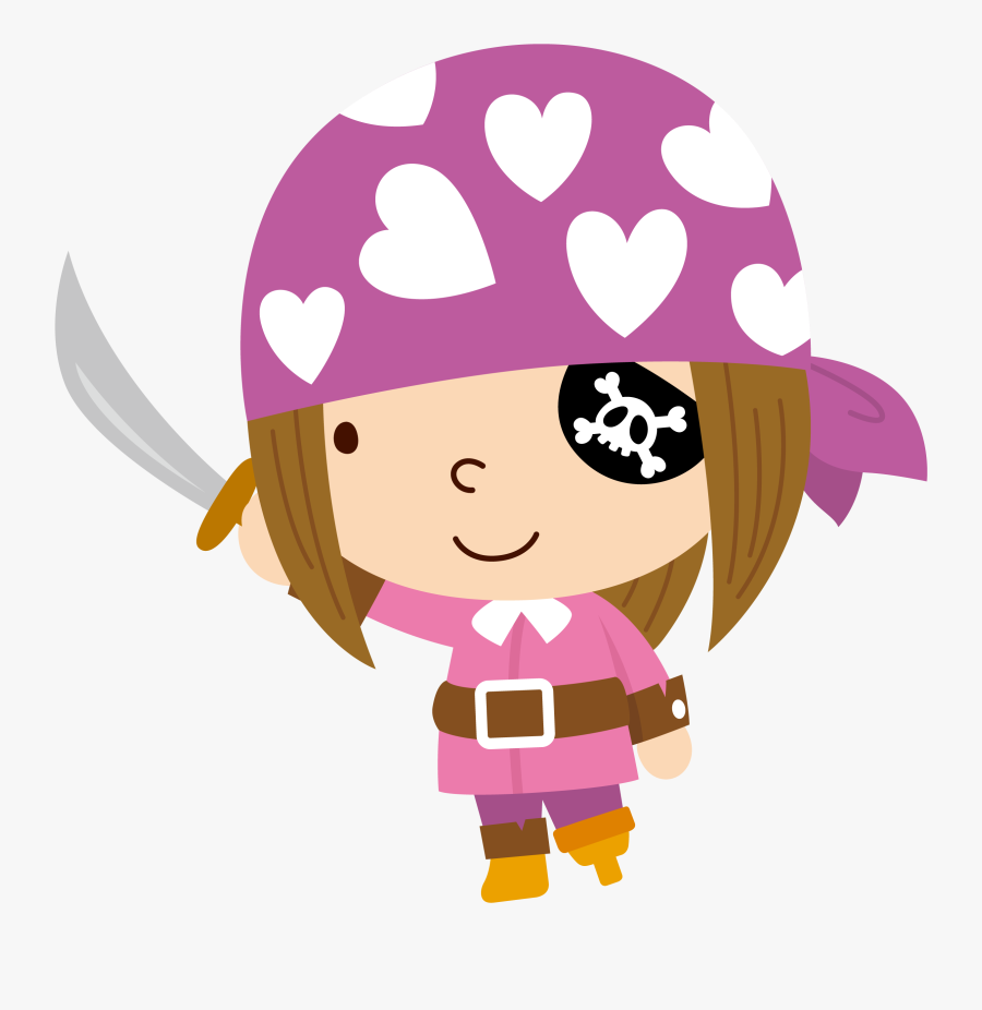 Girl Pirate Png - Eye Patch Girl Pirate Cartoon , Free Transparent ...
