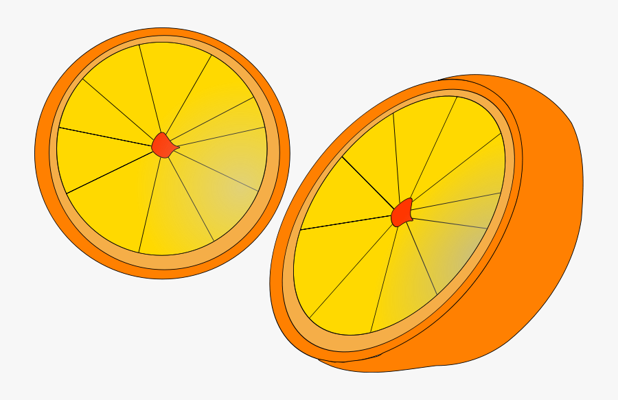 Orange Clip Art - Clipart Halves , Free Transparent Clipart - ClipartKey