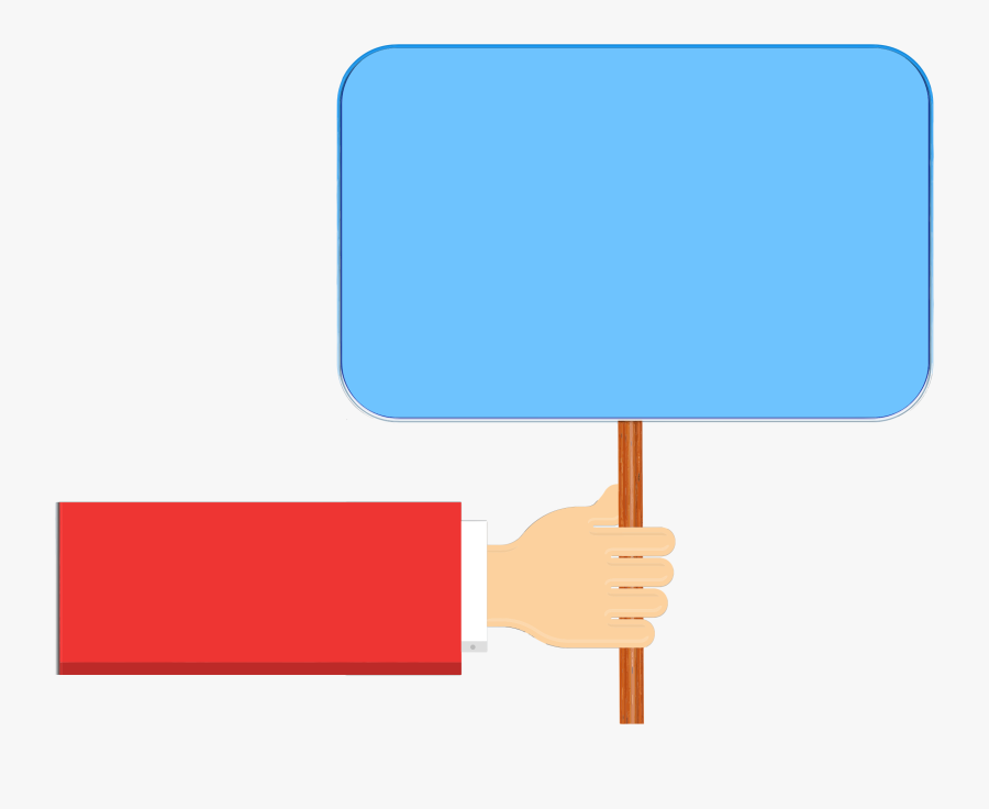 Hand Holding Sign Clip Arts - Hand Holding Sign Icon , Free Transparent ...