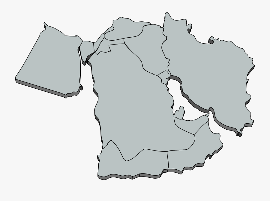 Clip Art D Map Big Image - Middle East Map Clipart , Free Transparent ...