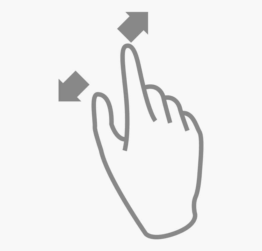 Pinch Zoom In - Pinch To Zoom Gif , Free Transparent Clipart - ClipartKey