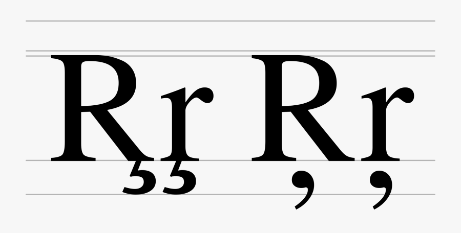 File Latin With Cedilla - R Cedilla , Free Transparent Clipart - ClipartKey