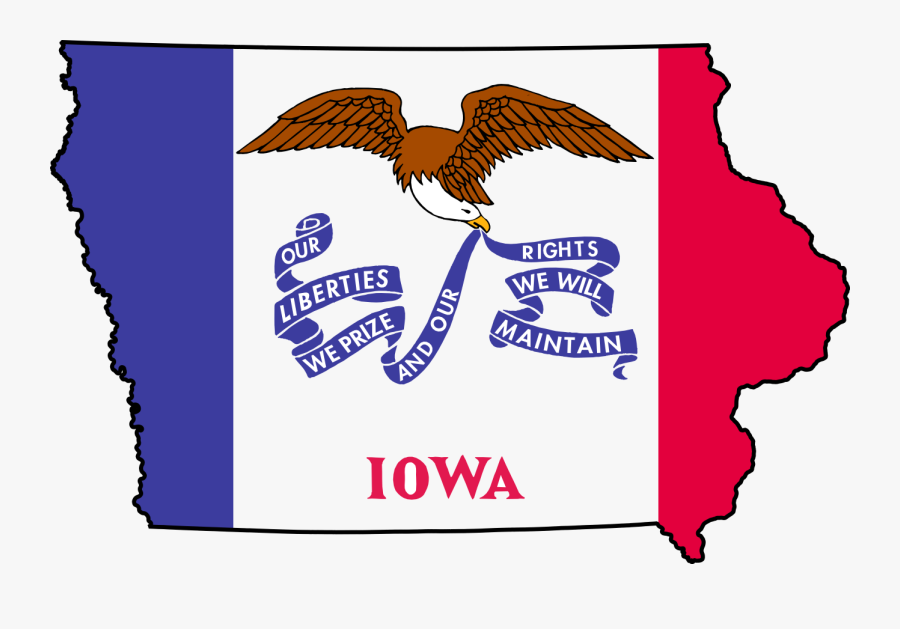Iowa State Flag Map , Free Transparent Clipart - ClipartKey