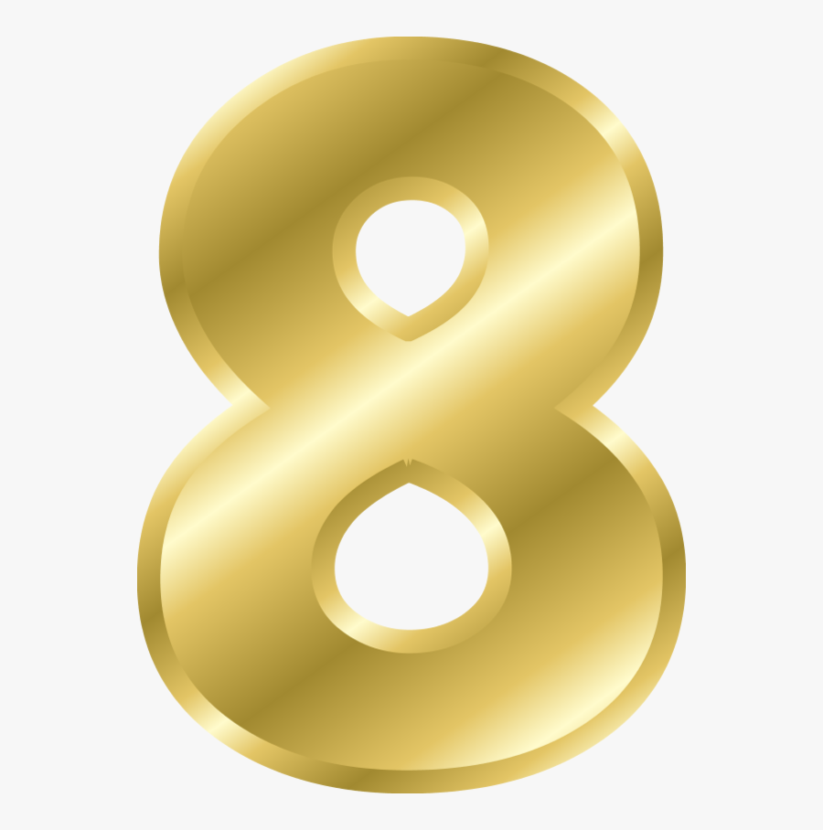 Free Clip Art "effect Letters Alphabet Gold - Number 8 Clipart , Free ...