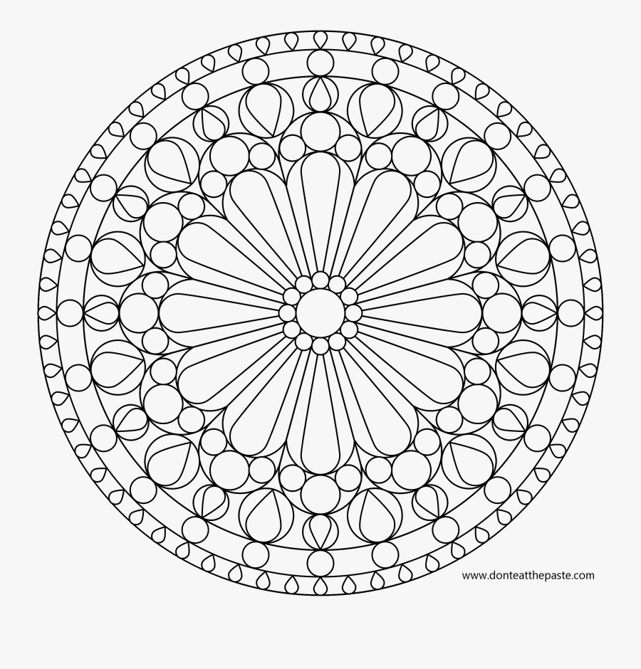 Clip Art Rose Windows Coloring Pages - Stained Glass Colouring Pages ...