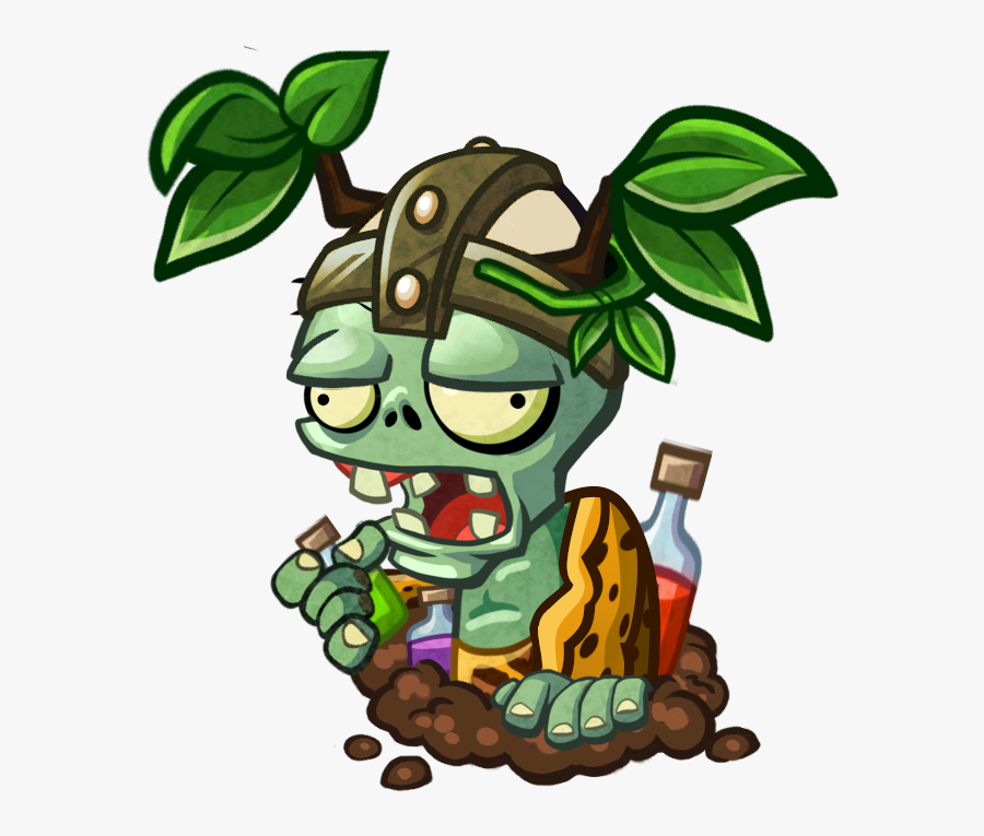 Pvz Mental Skillness Clipart , Png Download - Pvz Shaman Zombie , Free ...