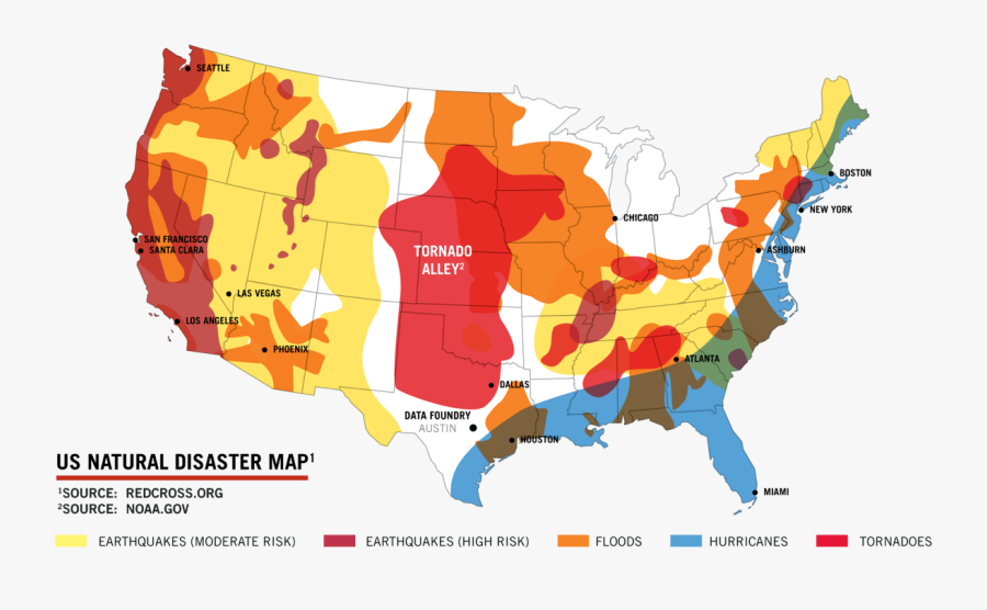When Disaster Strikes - Us Natural Disaster Map 2017 , Free Transparent ...