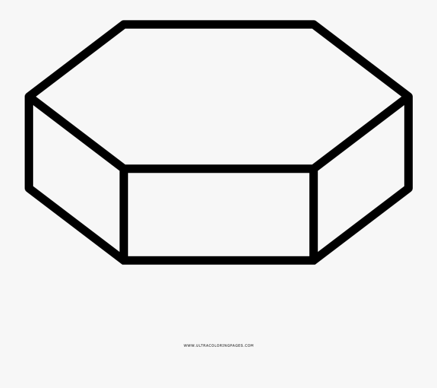 Hexagonal Prism Coloring Page - Pentagonal Prism , Free Transparent ...