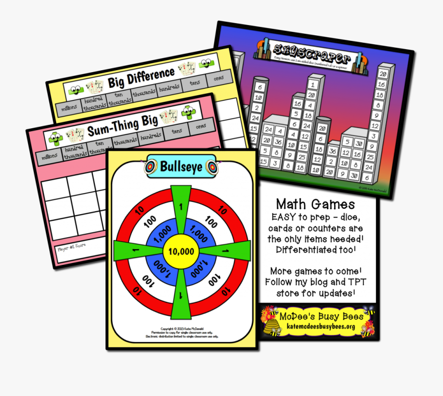 Differentiated Math Games - Maths Games Clip Art , Free Transparent ...