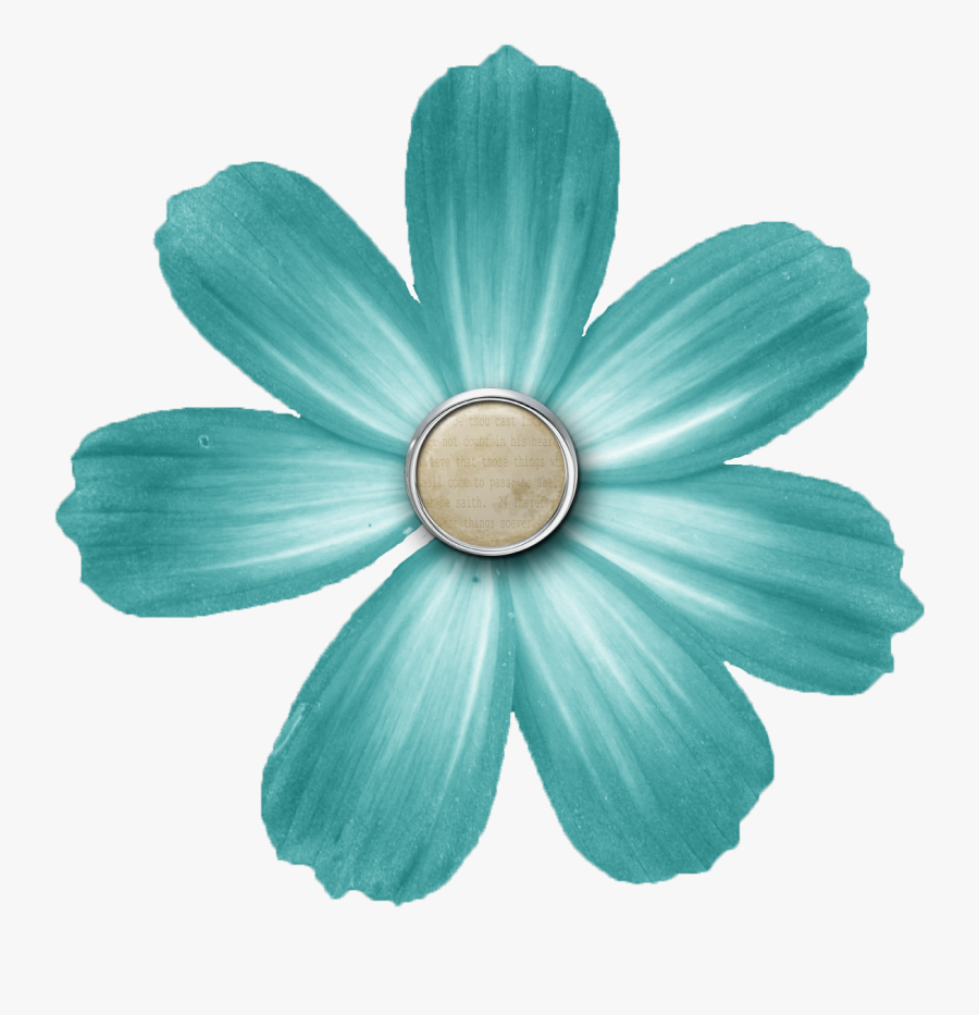 Digital Scrapbook Blue Flowers Png , Free Transparent Clipart - ClipartKey